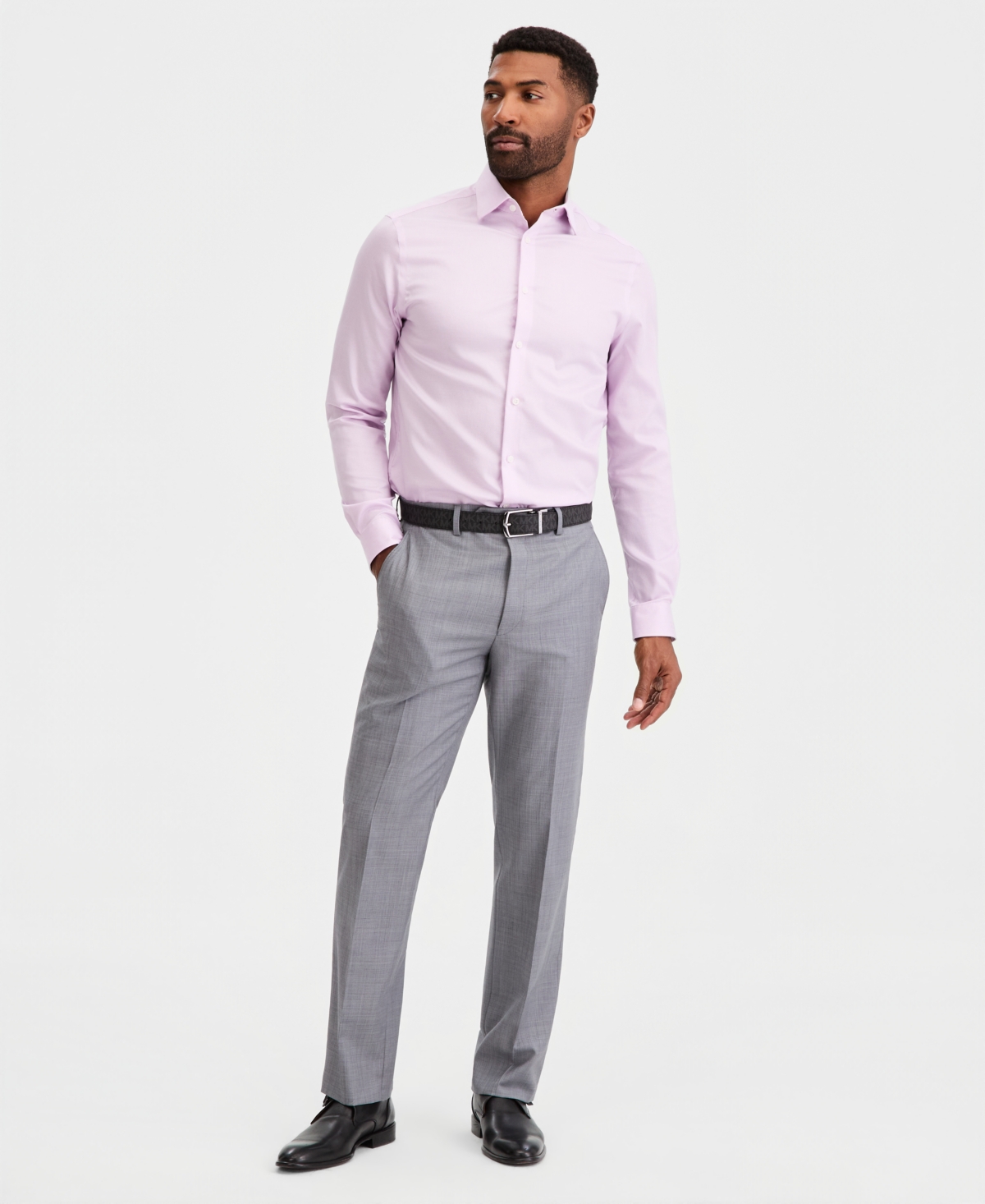 Click here for Michael Kors Mens Classic-Fit Wool-Blend Stretch S... prices