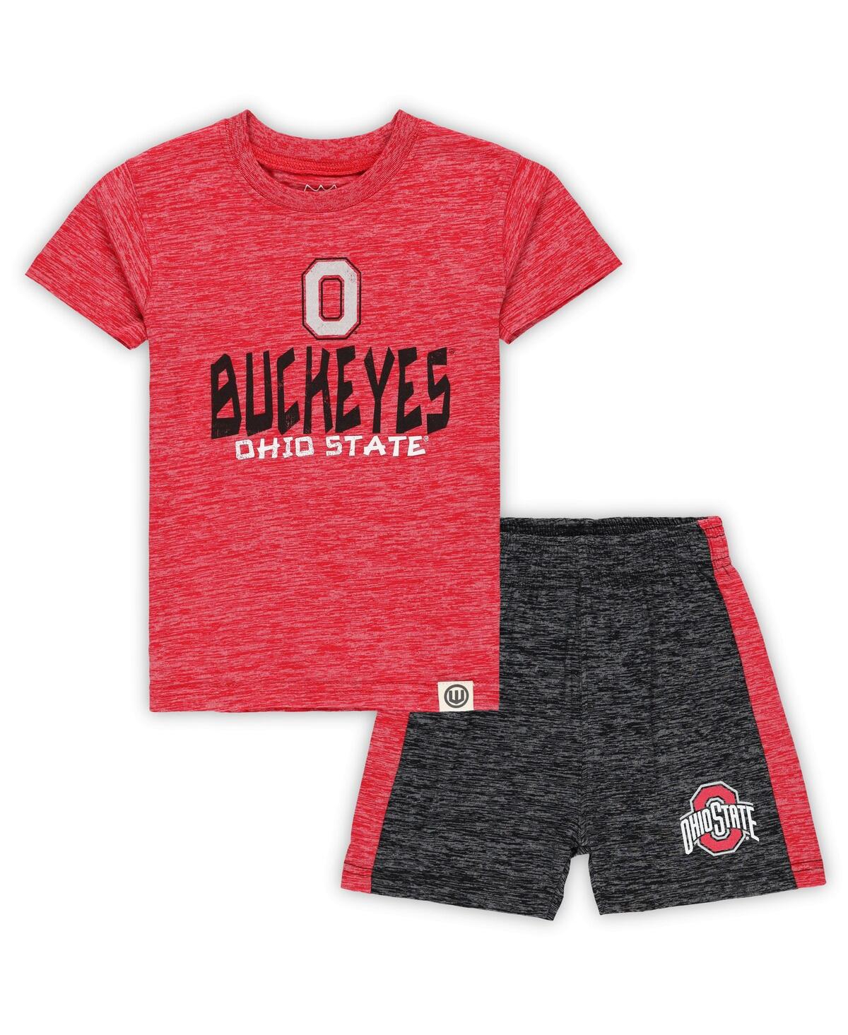 Click here for Wes & Willy Toddler 2-Piece Scarlet/Black Ohio Sta... prices