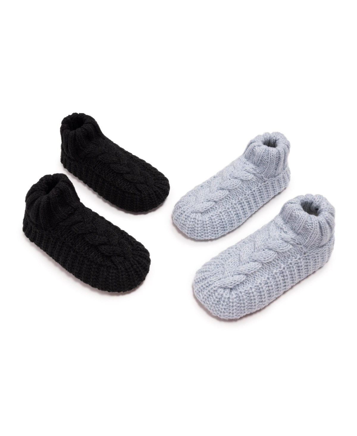 Click here for Muk Luks Womens Cuffed Sweater Knit Ballerina - 2... prices