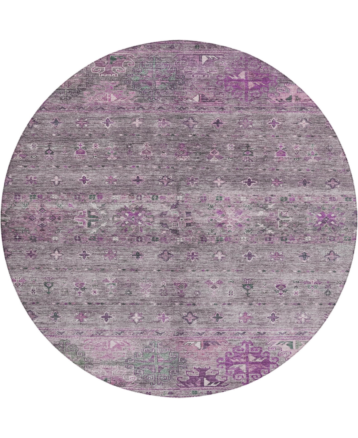Click here for Dalyn Karaj KJ5 8x8 Round Area Rug - Purple prices
