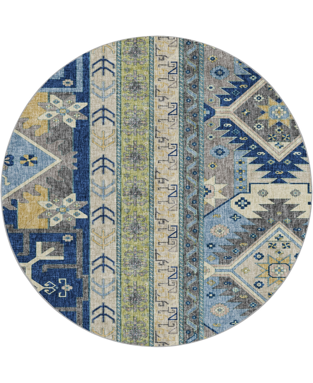Click here for Dalyn Lorenzo LN3 8x8 Round Area Rug - Navy prices