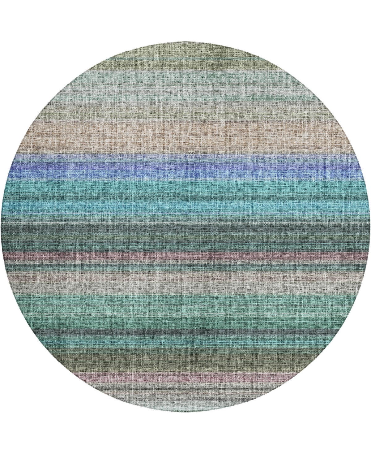 Click here for Dalyn Portico PO2 8x8 Round Area Rug - Multi  Sage prices