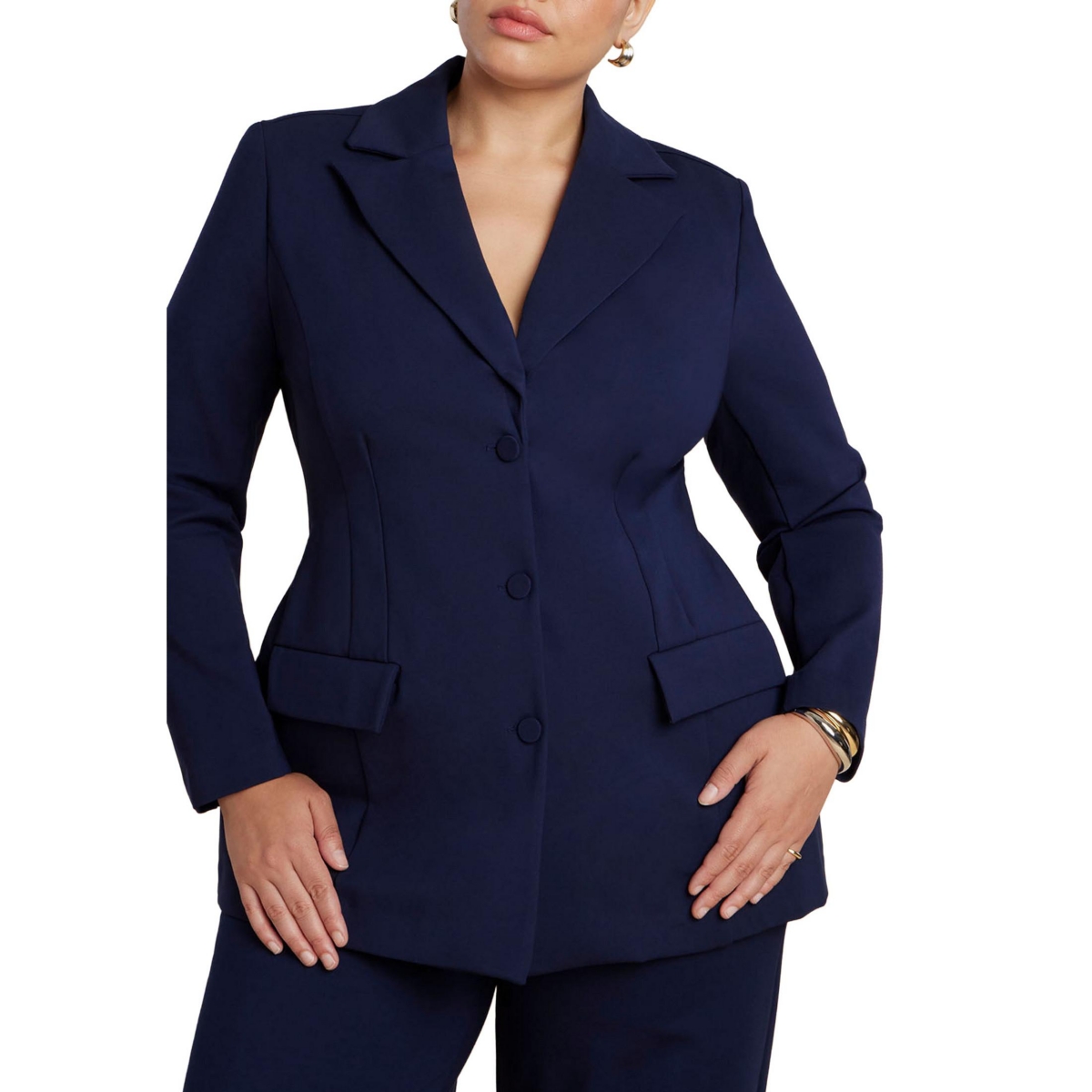 Click here for Eloquii Womens The Ultimate Nipped Waist Blazer -... prices