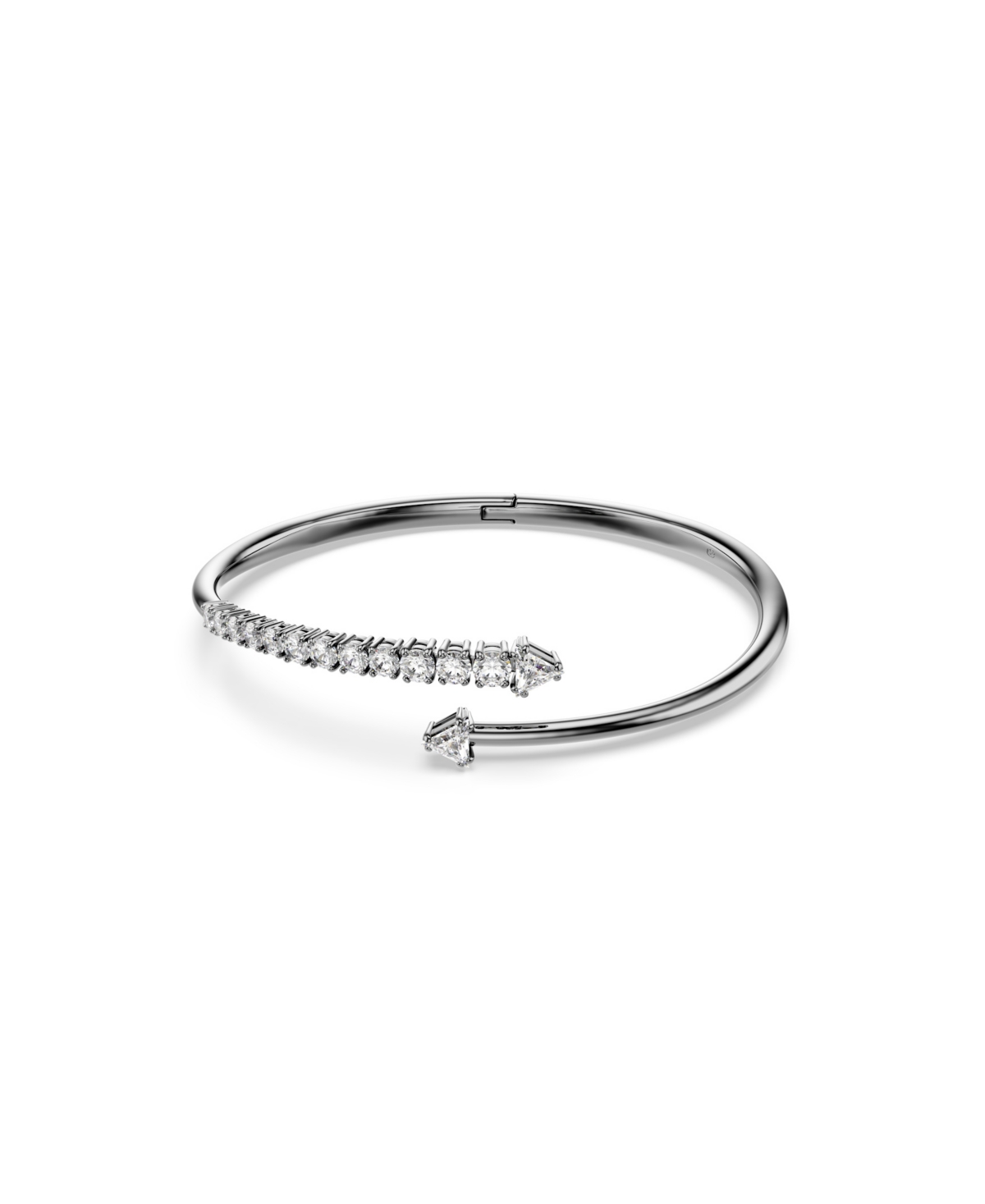 Click here for Swaroski Sublima Ruthenium Plated Bangle - Gray prices