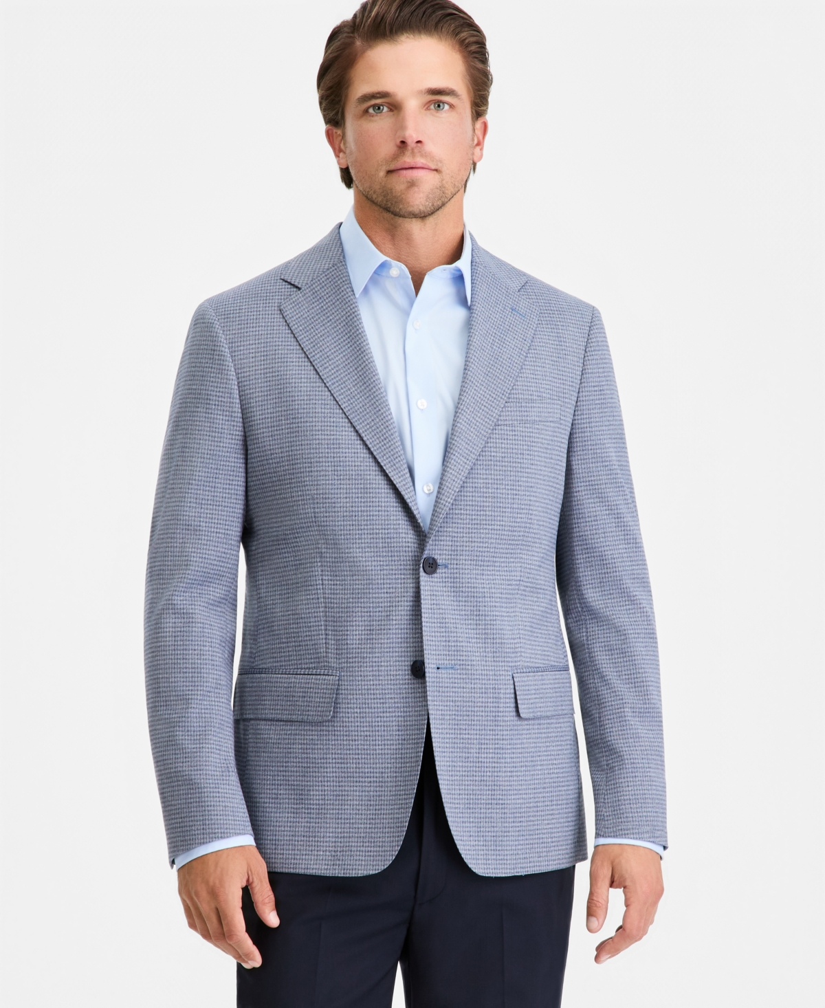 Click here for Calvin Klein Mens Slim-Fit Blazer - Light Blue prices