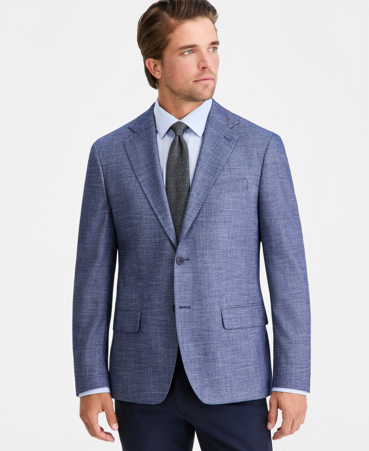 Click here for Calvin Klein Mens Slim-Fit Blazer - Blue prices