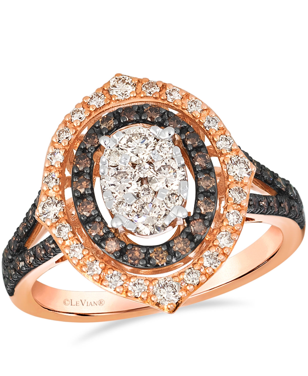 Click here for Le Vian Nude and Chocolate Diamond Ring (0.87 ct.... prices