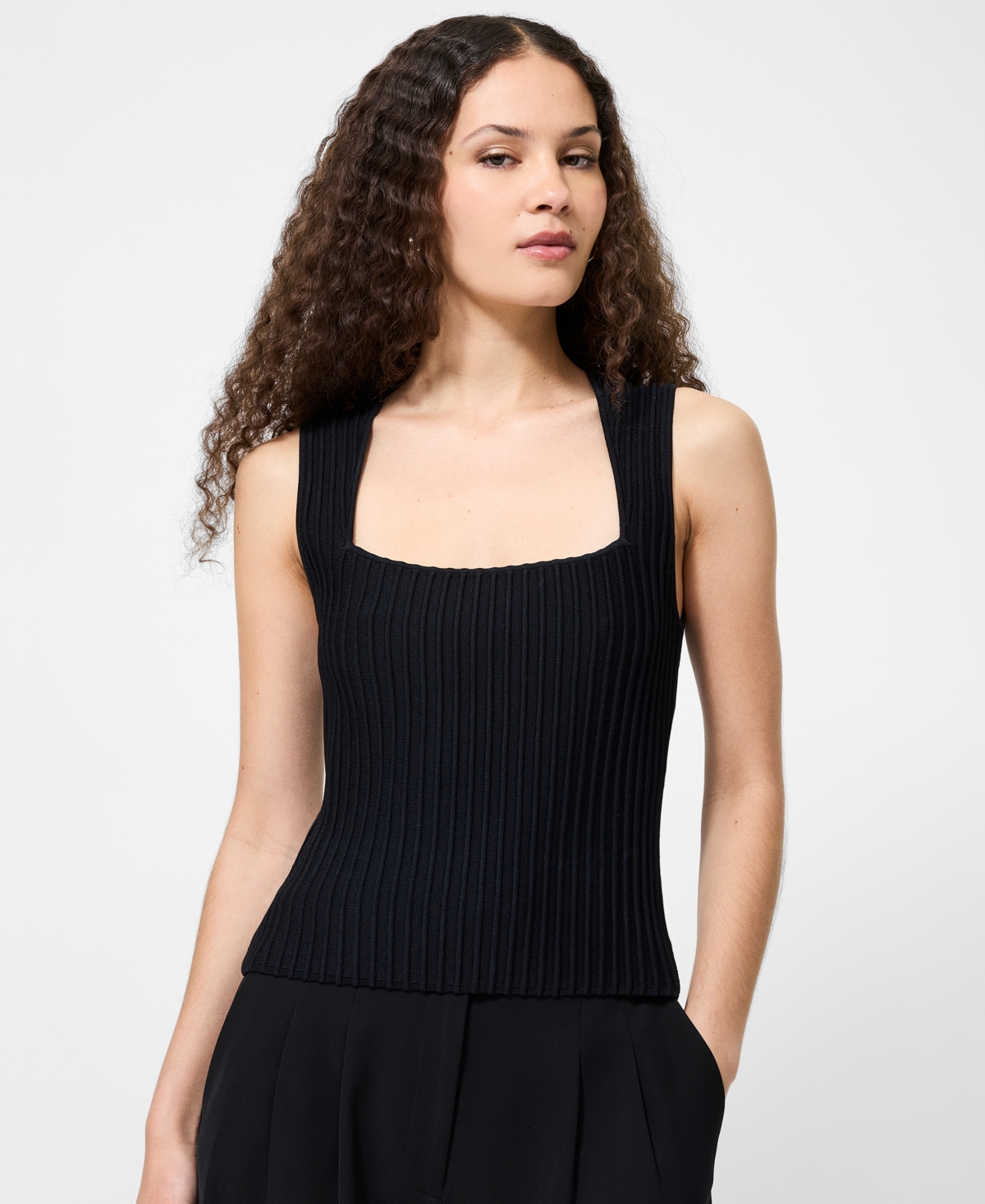 Click here for French Connection Womens Ottoman Crinkle Sleeveles... prices