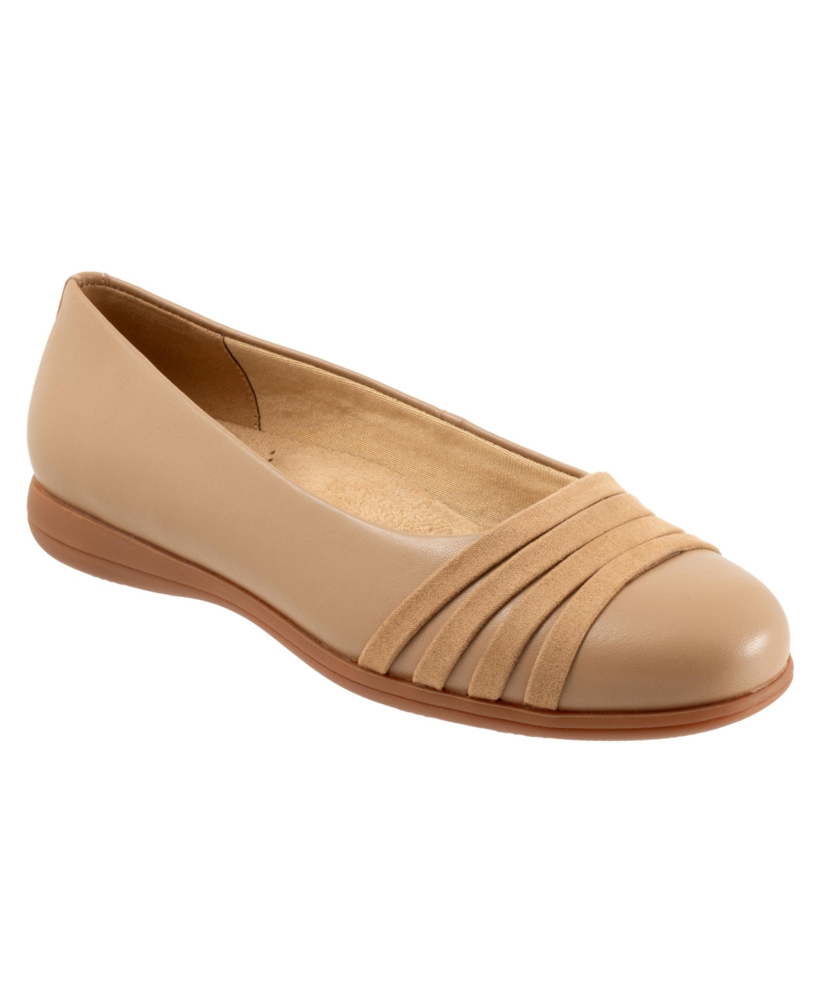 Click here for Trotters Drew Flat - Beige prices