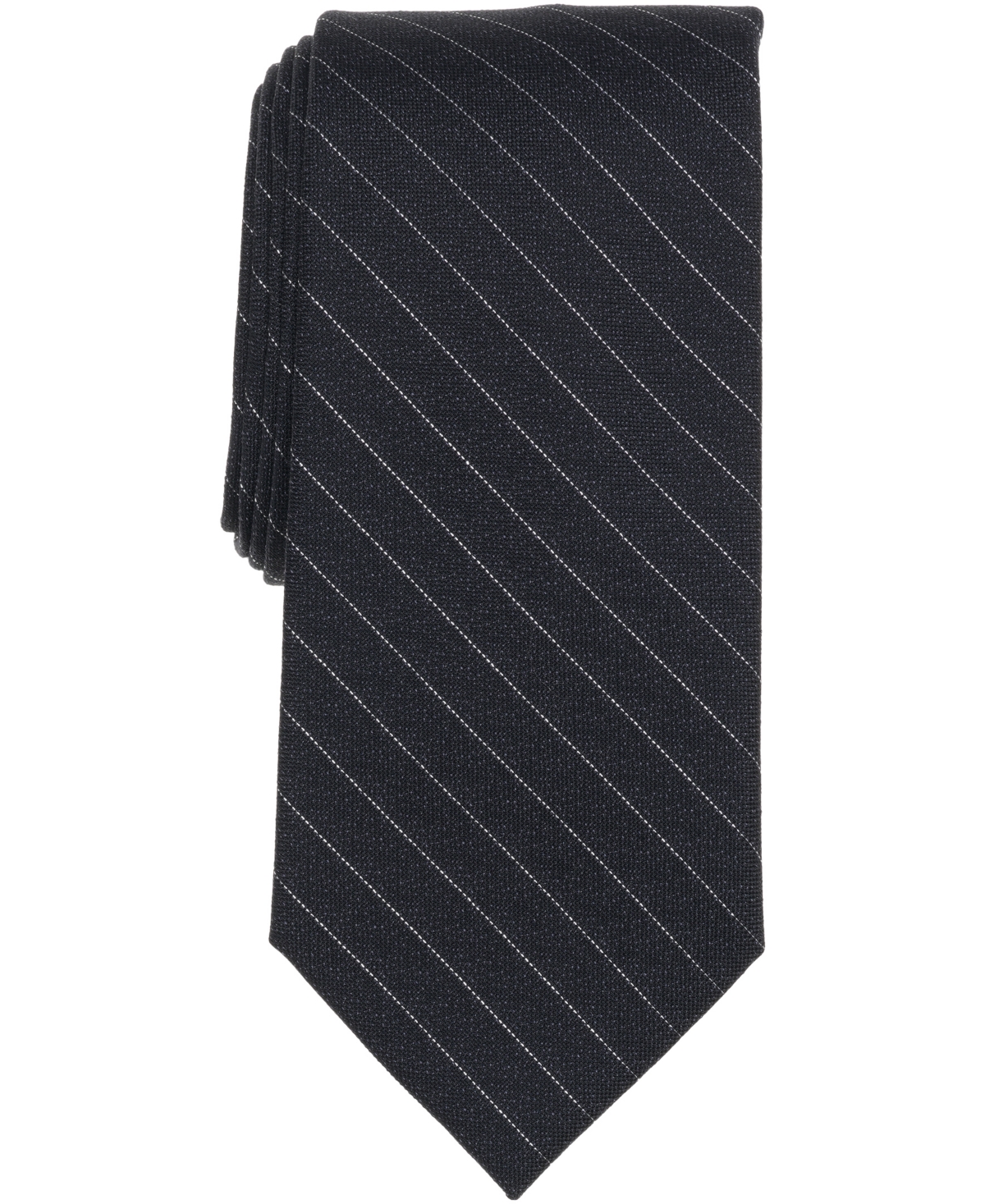 Click here for Michael Kors Mens Lurex Stripe Tie - Black prices