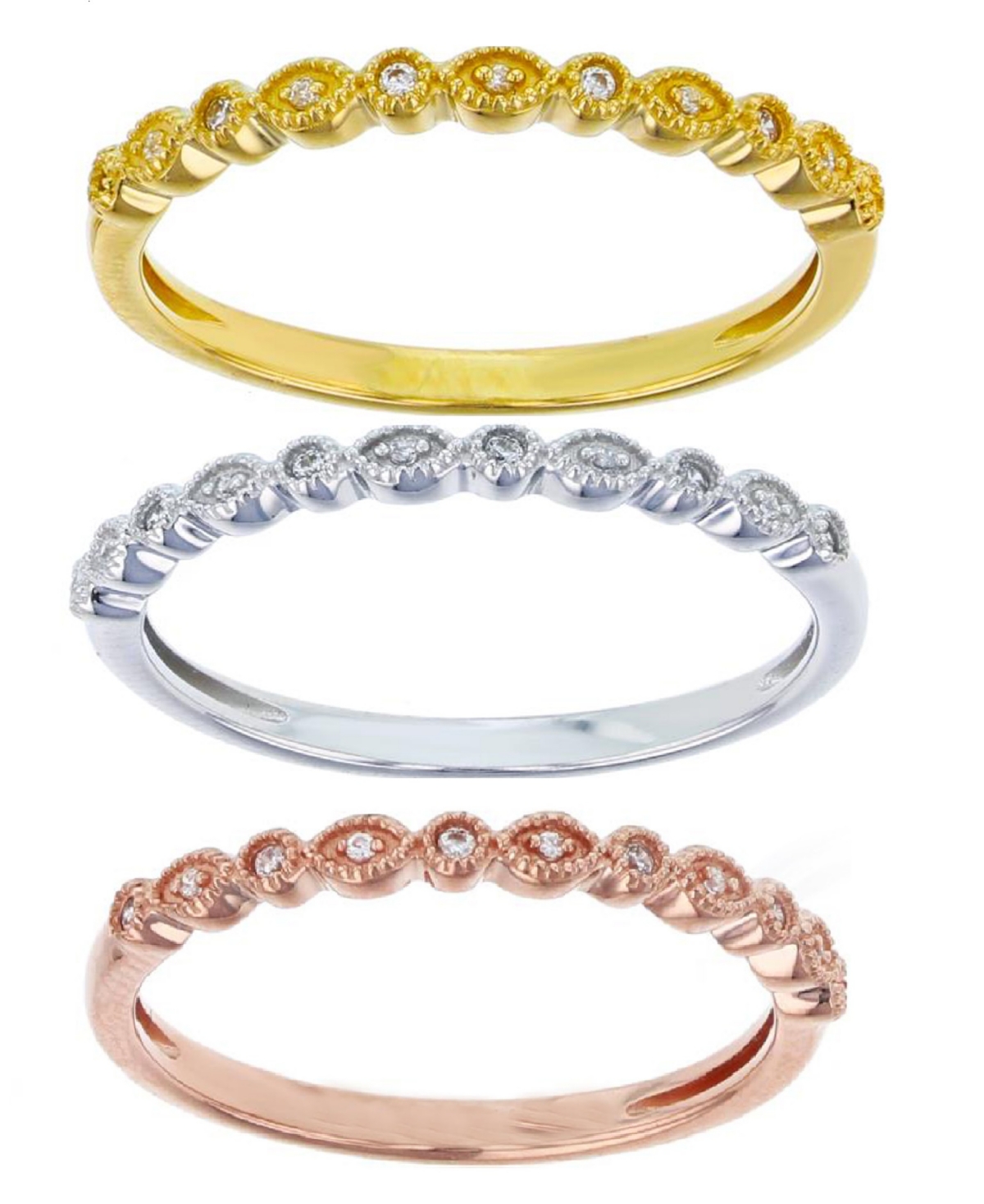 Click here for Macys Created White Sapphire (0.135 ct. t.w.) Trio... prices