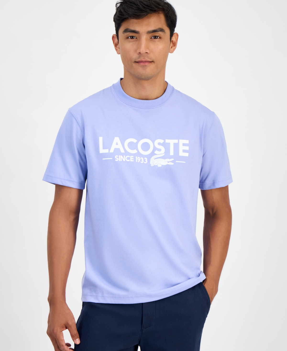 Click here for Lacoste Mens Classic-Fit Logo Graphic T-Shirt - De... prices