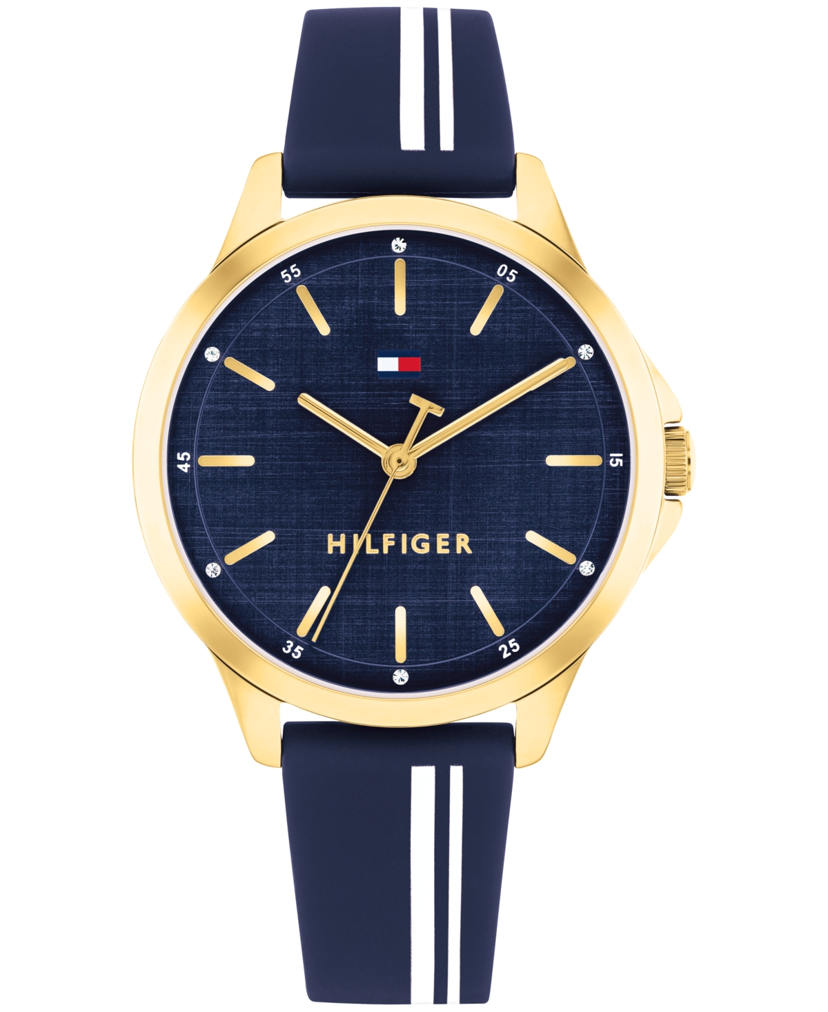 Click here for Tommy Hilfiger Womens Quartz Navy Silicone Strap W... prices