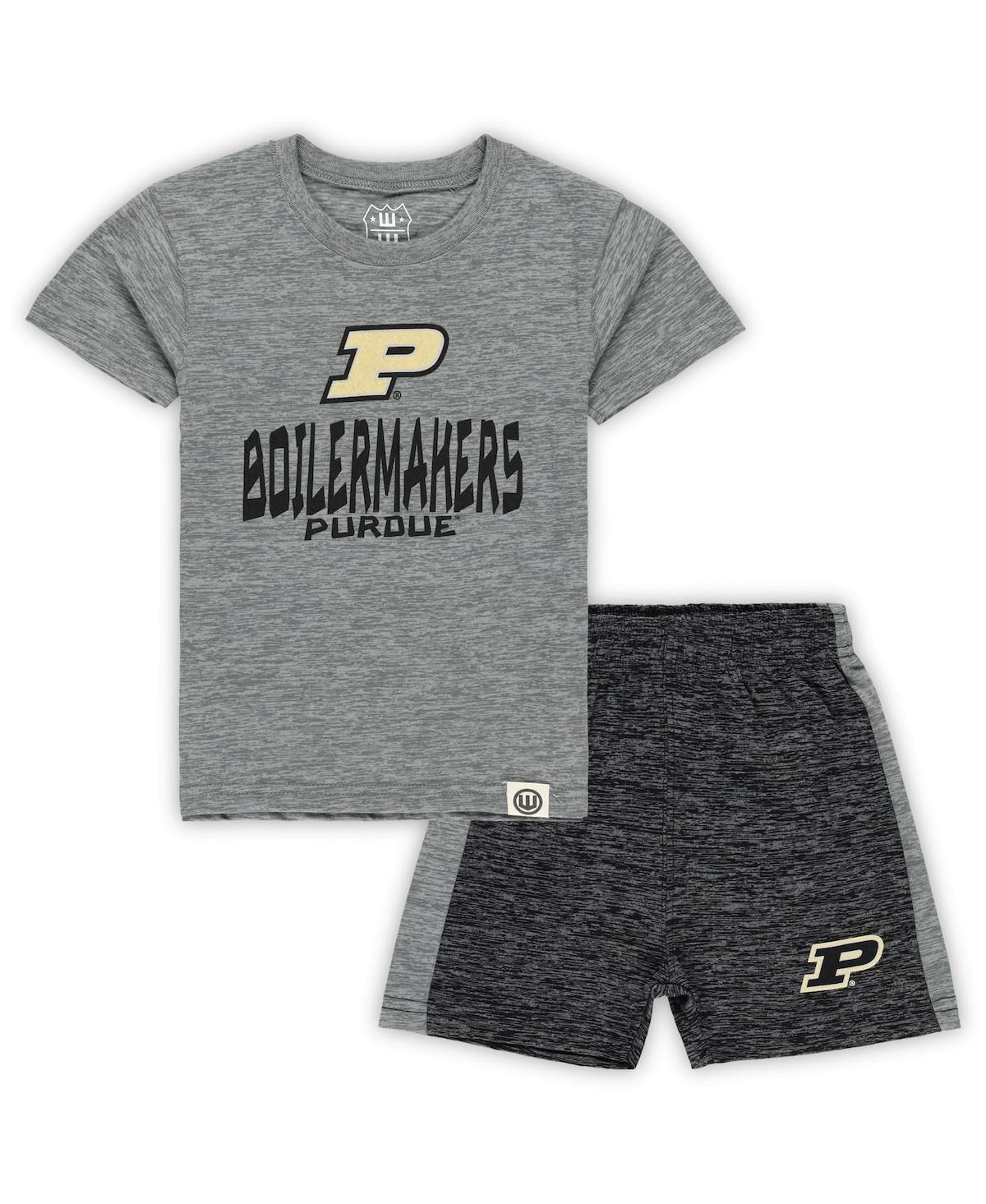 Click here for Wes & Willy Toddler 2-Piece Charcoal/Black Purdue... prices