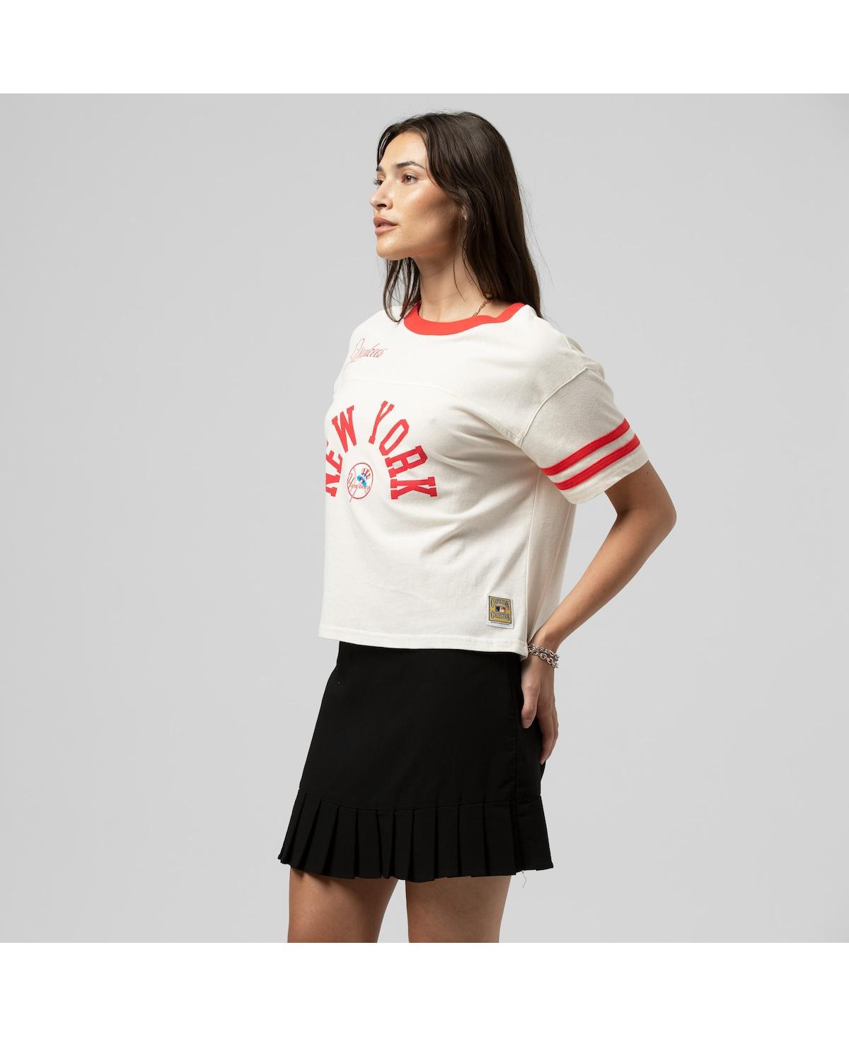 Click here for Mitchell & Ness Womens Cream New York Yankees Coop... prices