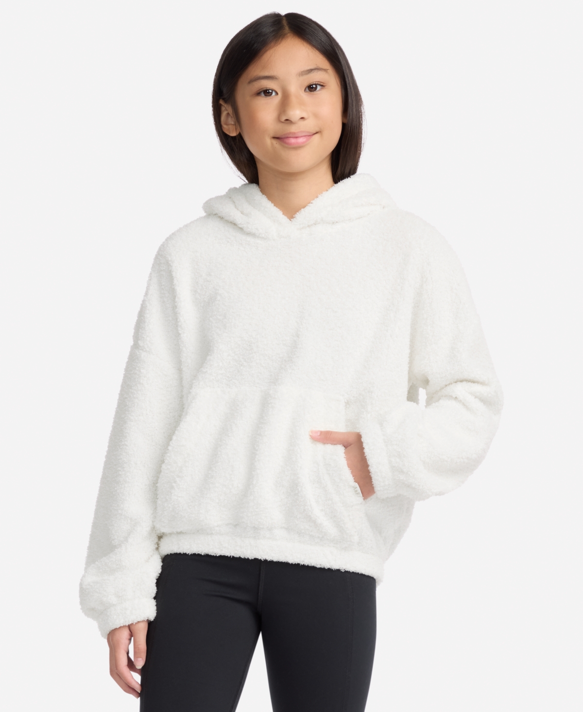 Click here for abercrombie kids Girls Cozy Pullover Hoodie - Whit... prices