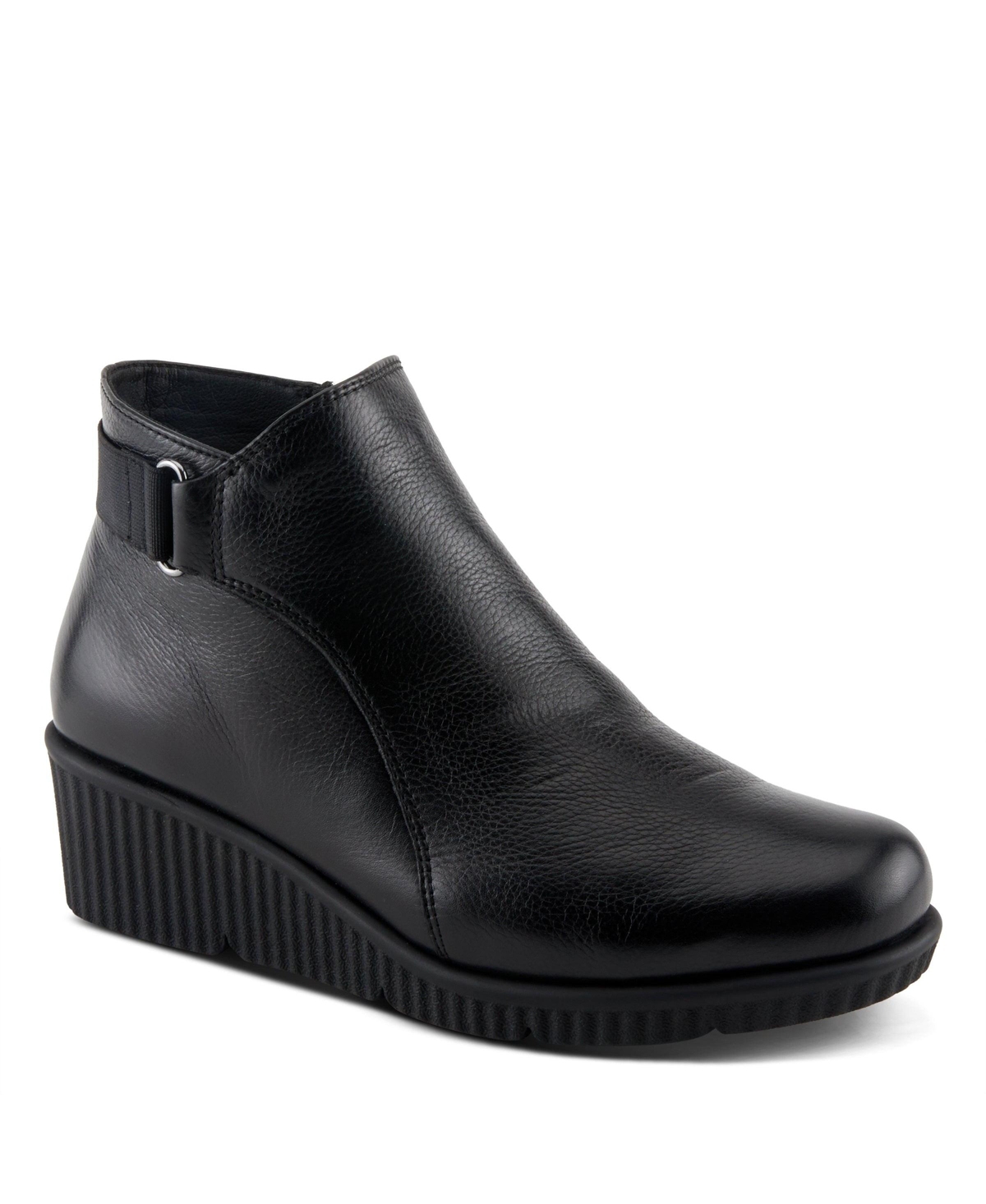 Click here for Spring Step Abruzzo Leather Wedge Boots  Dark Brow... prices