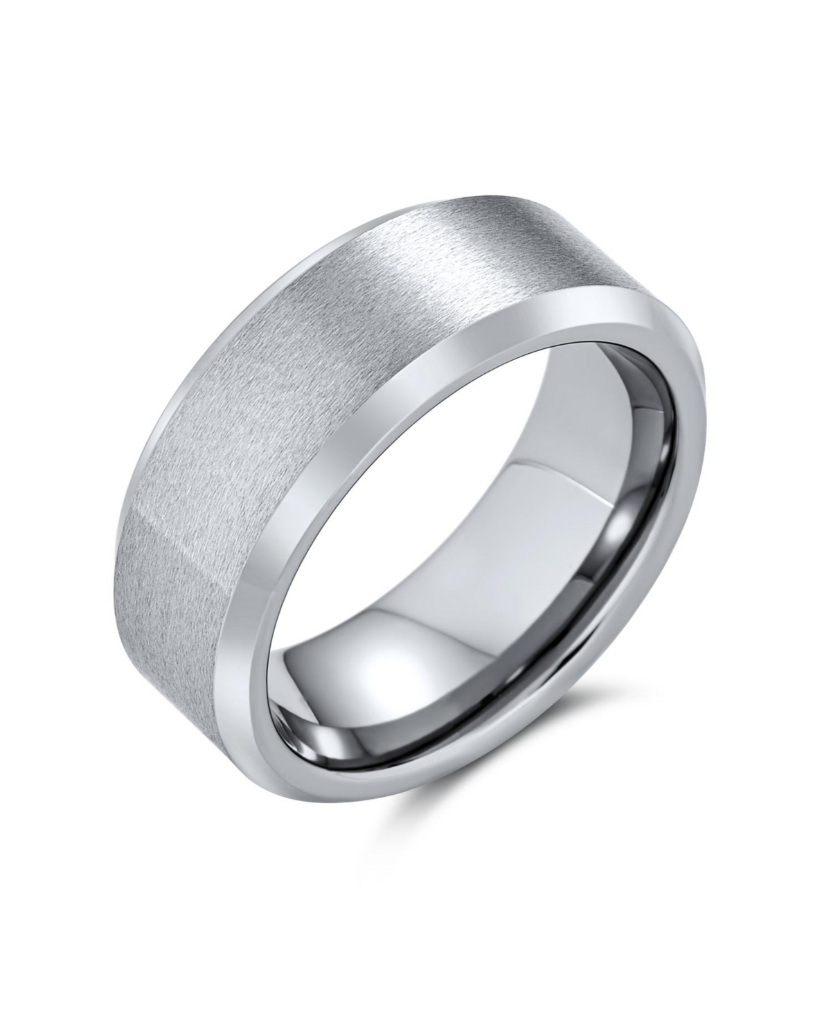 Click here for Bling Jewelry 8MM Matte Brushed Titanium Band Ring... prices