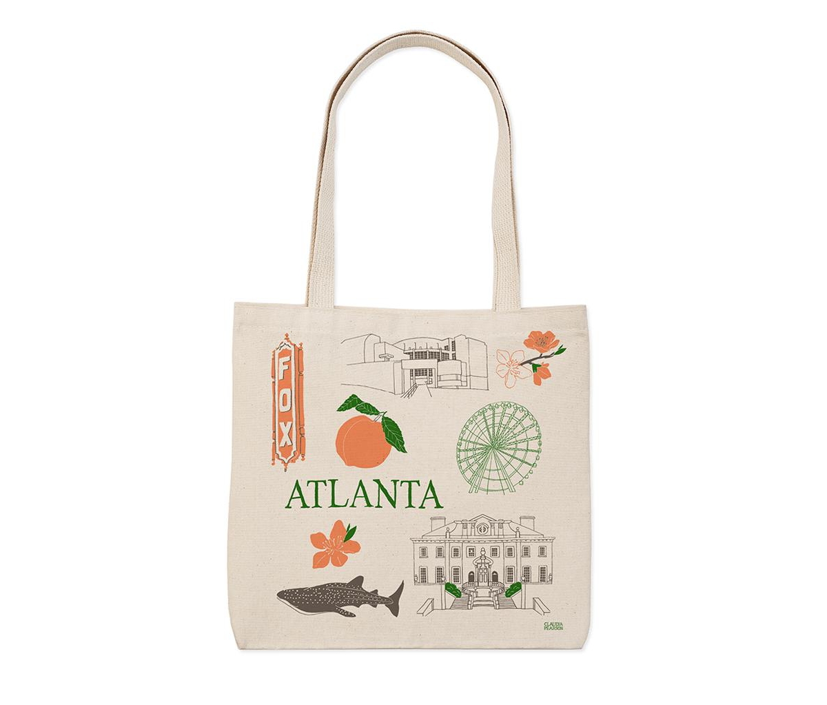 Click here for Atlanta Everyday Tote - Green  orange  gray prices