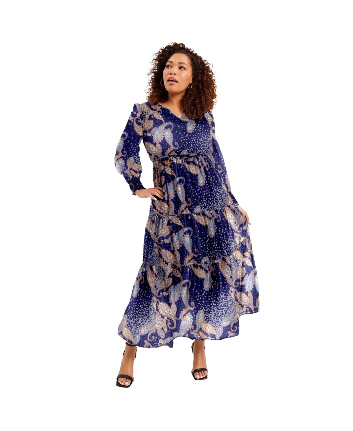 Click here for June + Vie Womens June + Vie Tiered Maxi Dress - F... prices