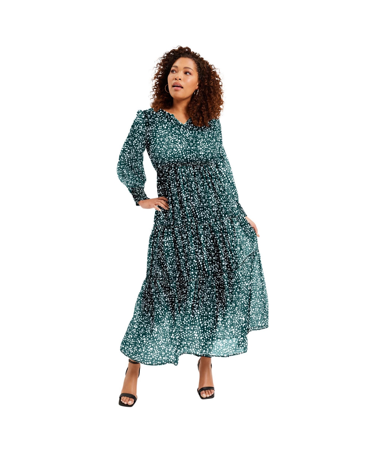Click here for June + Vie Womens June + Vie Tiered Maxi Dress - D... prices