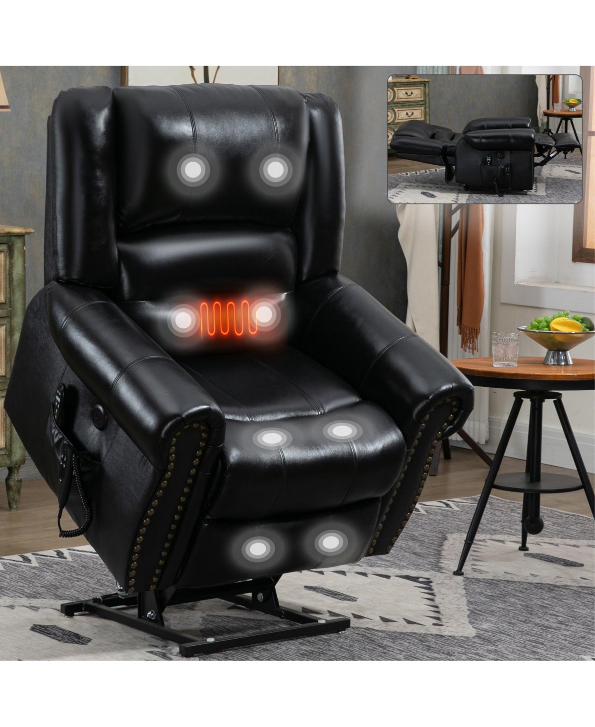 Click here for Clihome Power Lift Recliner Chair Heat Massage Dua... prices