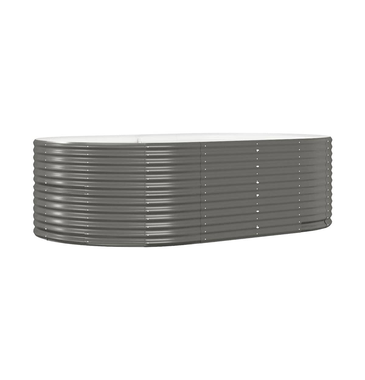 Click here for Garden Raised Bed Gray 83.5x55.1x26.8 Powder-coate... prices