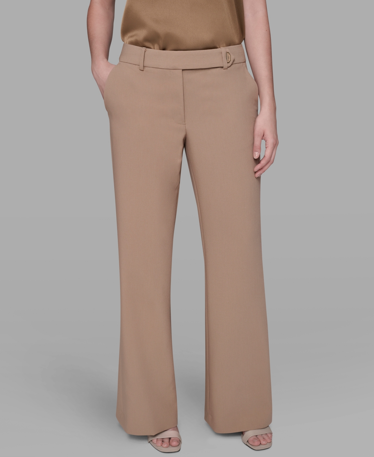 Click here for Karl Lagerfeld Paris Womens Mid-Rise Flared Pants... prices