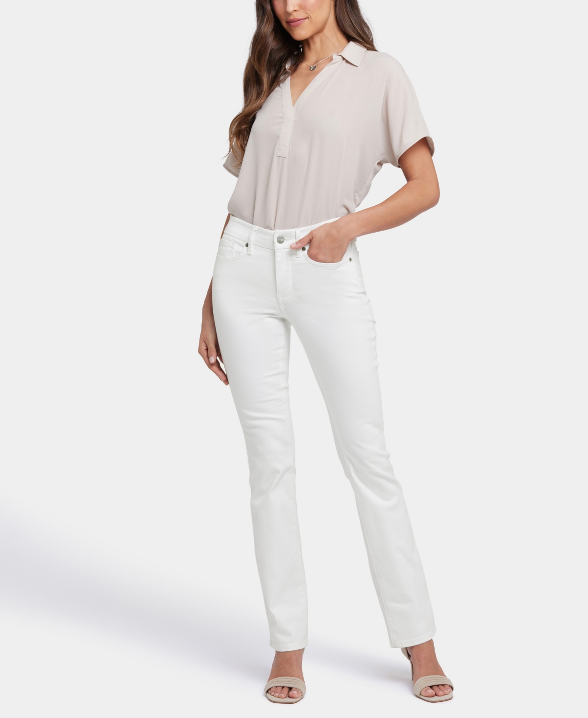 Click here for Nydj Petite Waist-Match Marilyn Straight Jeans - O... prices