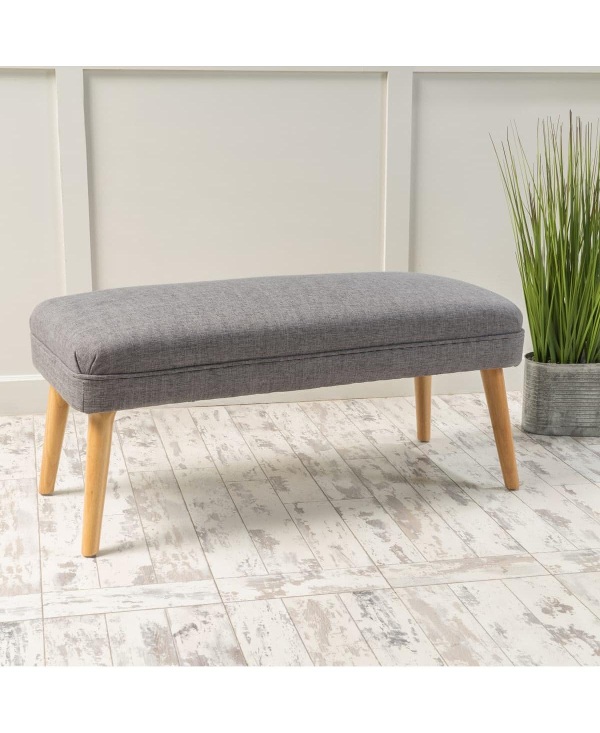Click here for The Pop Home Upholstered Bench with Wood Legs  38... prices