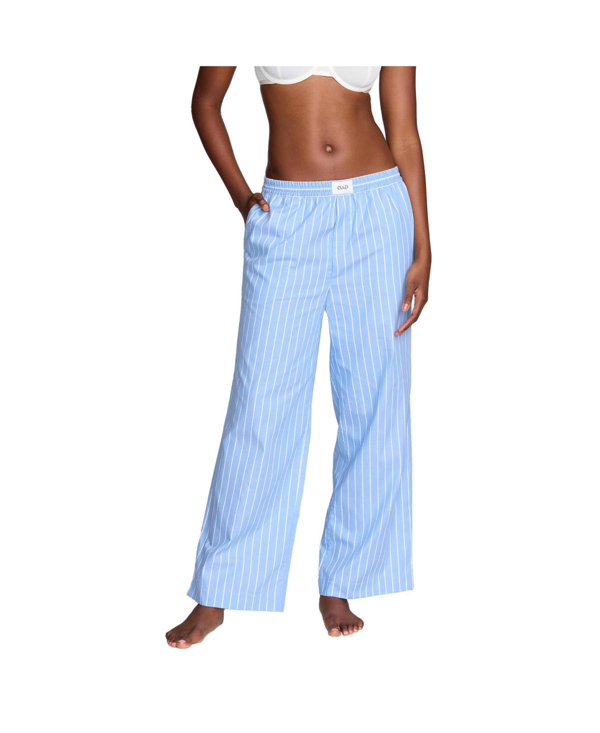 Click here for Cuup Womens The Lounge Pant- Cotton - Ocean stripe prices
