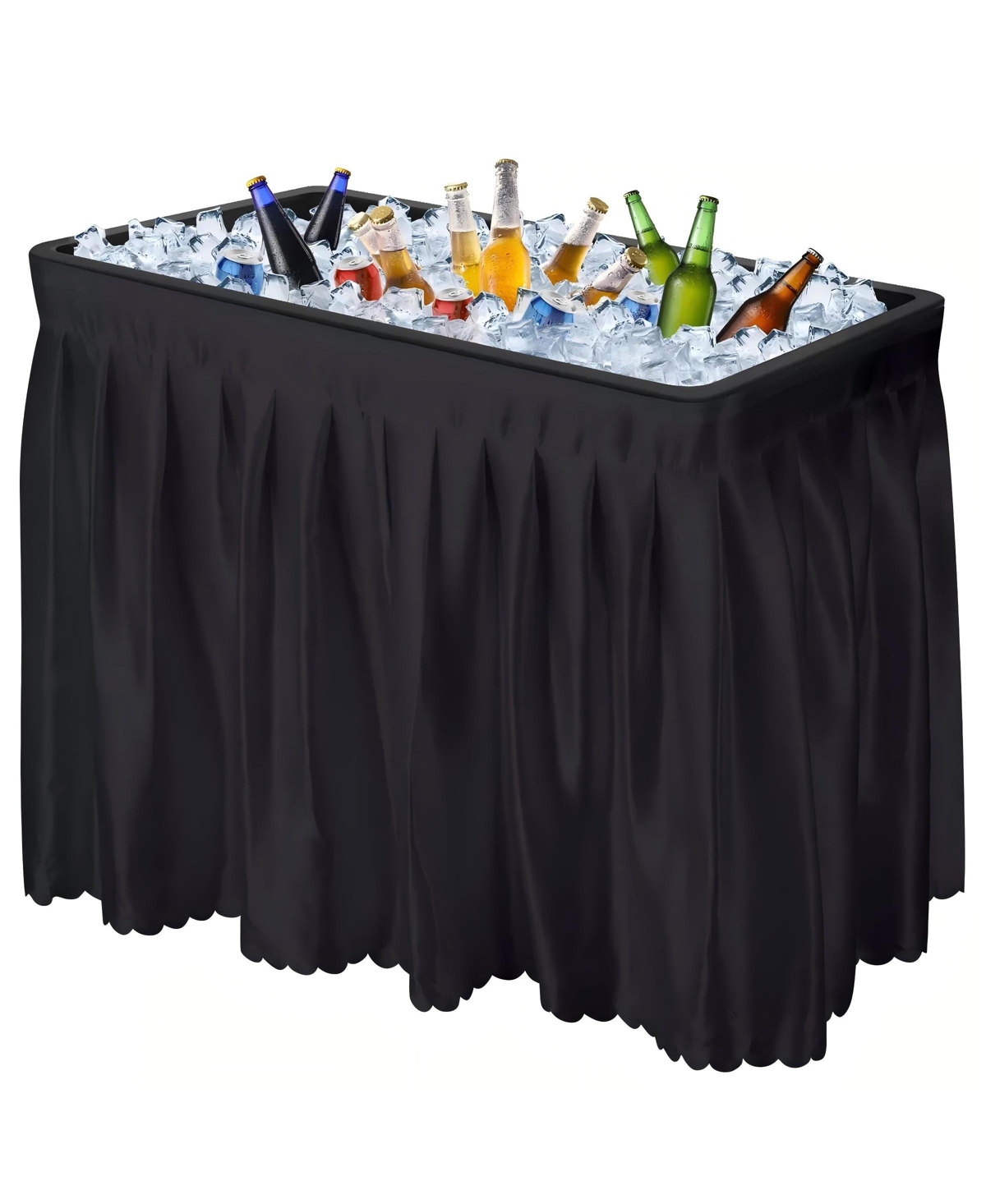 Click here for Sugift Portable Ice Cooler Table with Drain  Skirt... prices