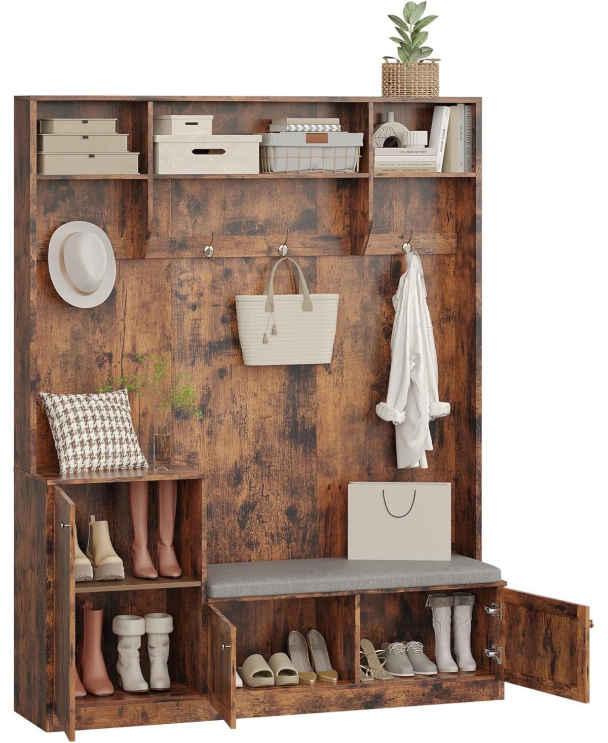 Click here for gaomon Hall Tree with Shoe Storage  78.8" Ent... prices