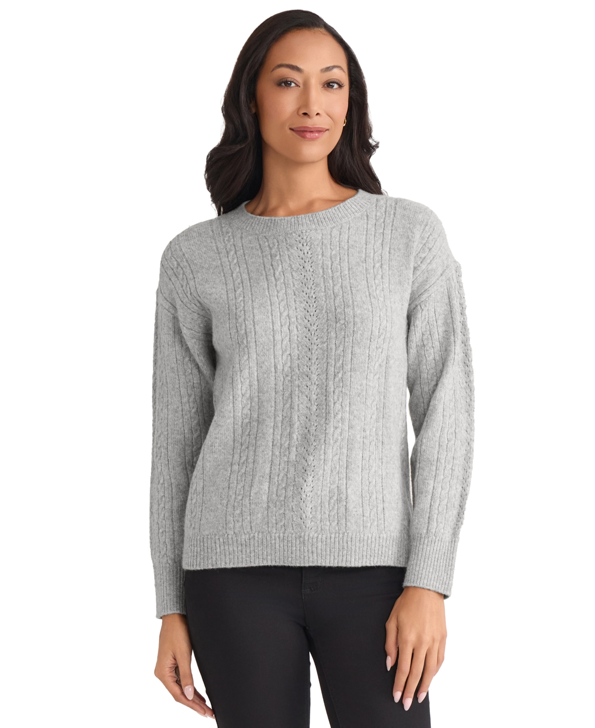 Click here for Jones New York Petite Long Sleeve Sweater - Jones... prices
