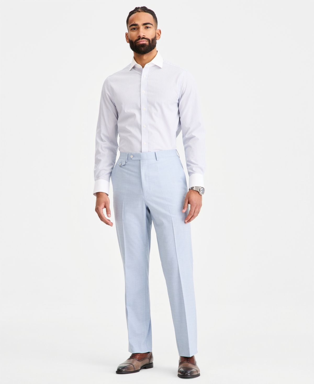 Click here for Tayion Collection Mens Classic-Fit Suit Separate P... prices