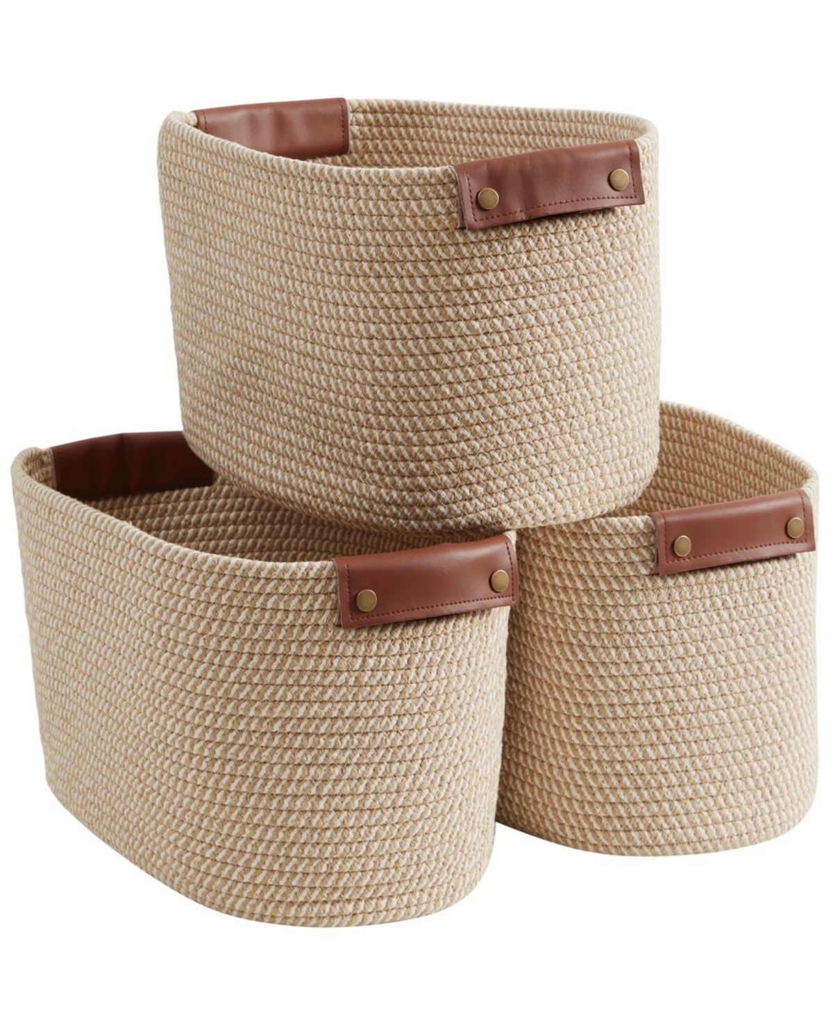 Click here for Ornavo Home 3 Pack Cotton Rope Shelf Storage Baske... prices