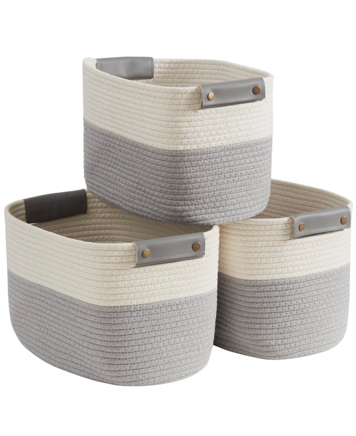 Click here for Ornavo Home 3 Pack Cotton Rope Shelf Storage Baske... prices