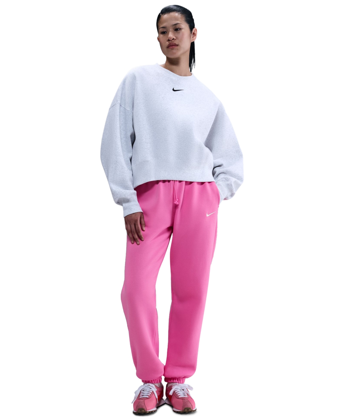 Click here for Nike Sportswear Womens Phoenix Fleece High-Rise Ov... prices