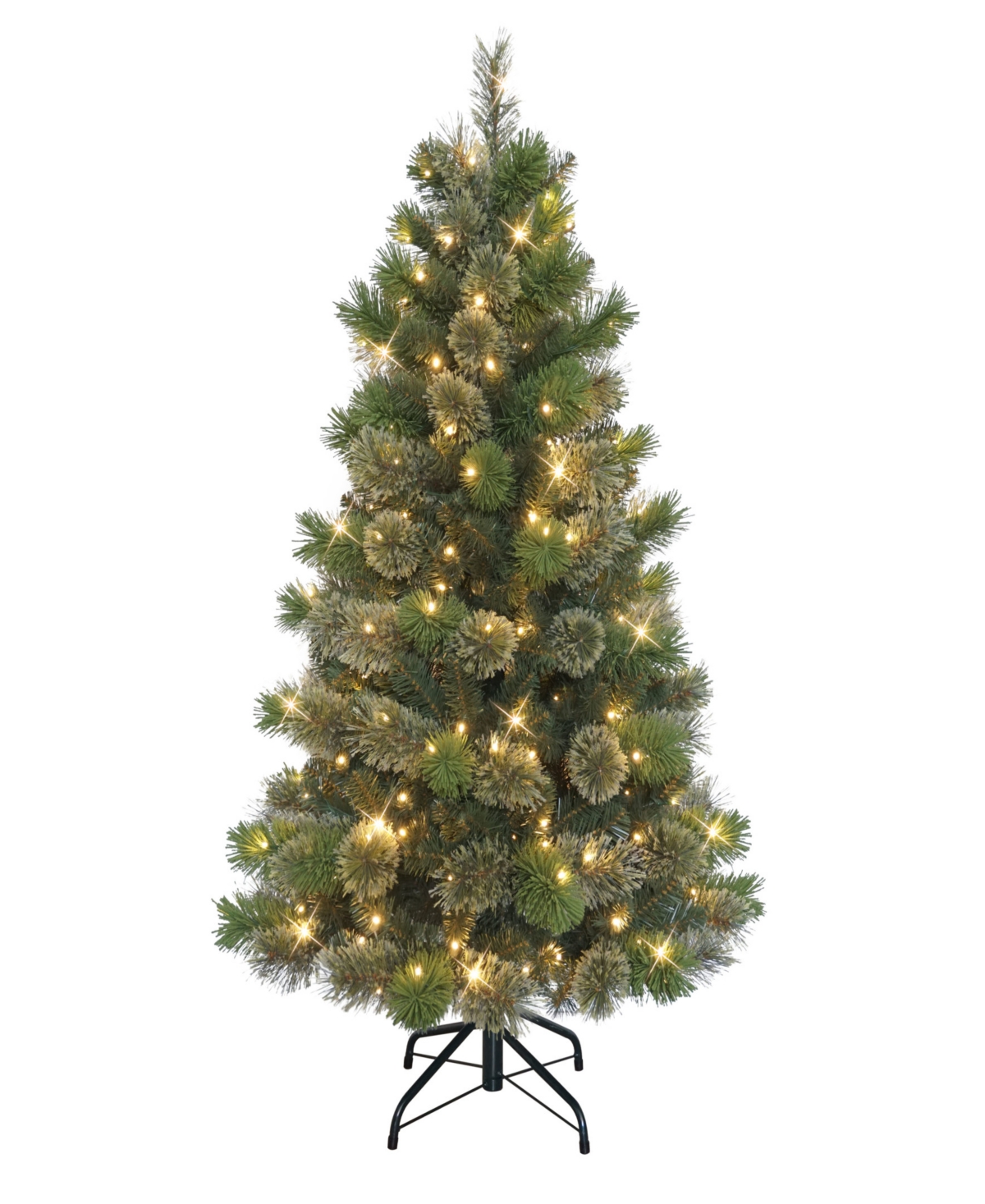 Click here for Puleo 4.5 Pre-Lit Artificial Oklahoma Pine Tree -... prices