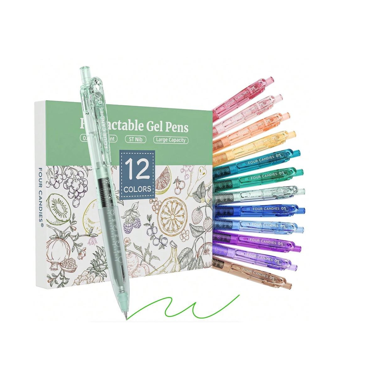 Click here for Htutwoo 12Pack 0.5mm Quick Dry Retractable Gel Pen... prices