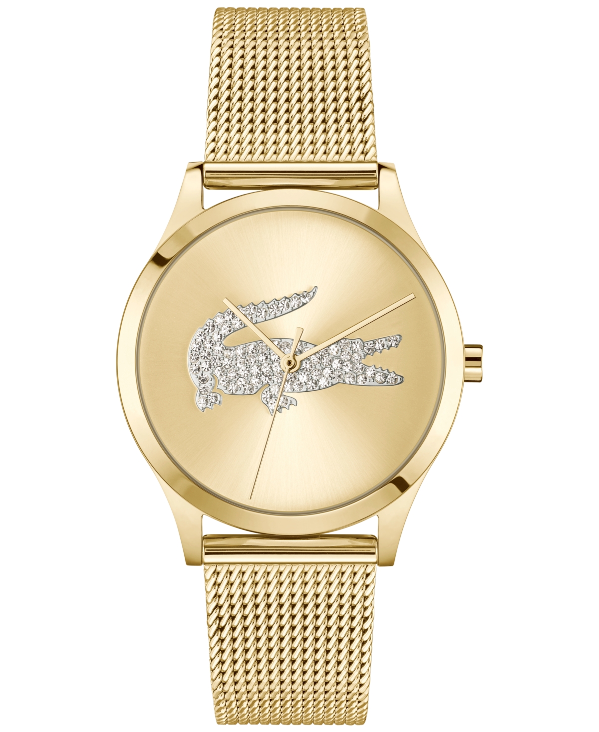 Click here for Lacoste Womens Crocodelle Gold Tone Stainless Stee... prices