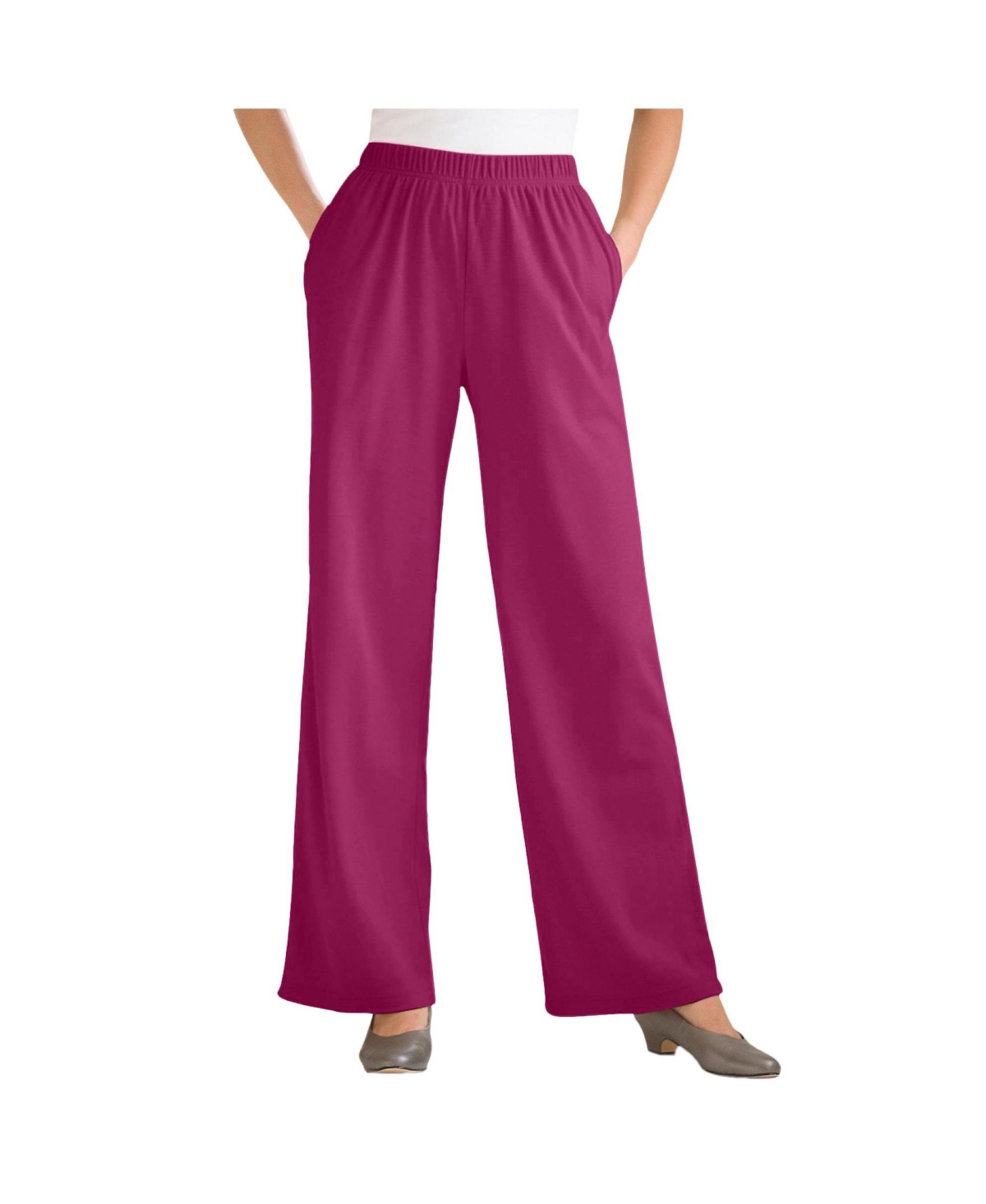 Click here for Woman Within Womens Within Tall 7-Day Knit Wide-Le... prices