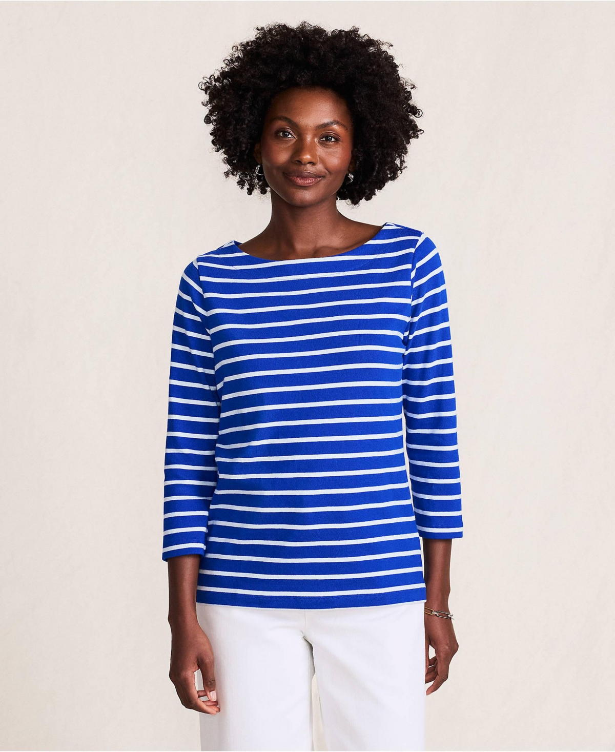 Click here for Lands End Womens Mariner Jersey Boatneck Top - Vib... prices