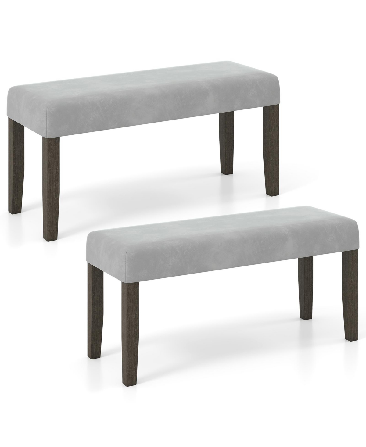 Click here for Gymax Set Of 2 Upholstered Bedroom Bench w/Padded... prices