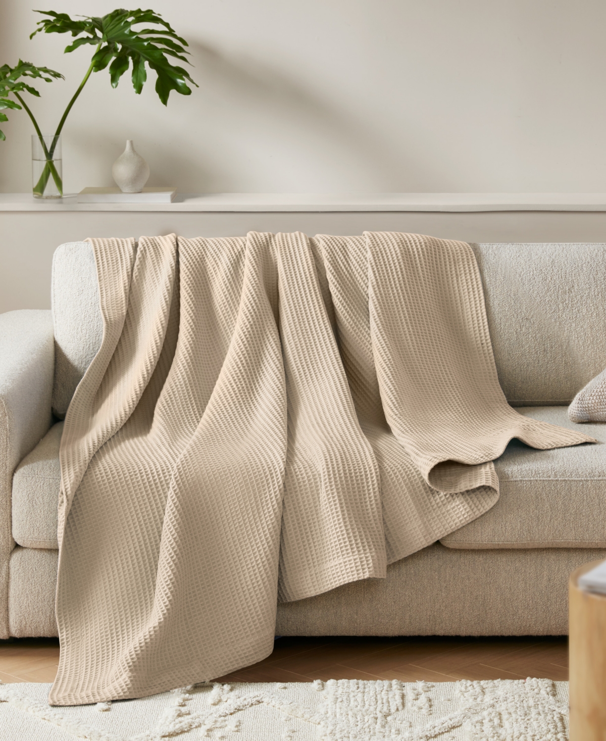 Click here for Madison Park Waffle Weave Cotton Blanket  King - K... prices
