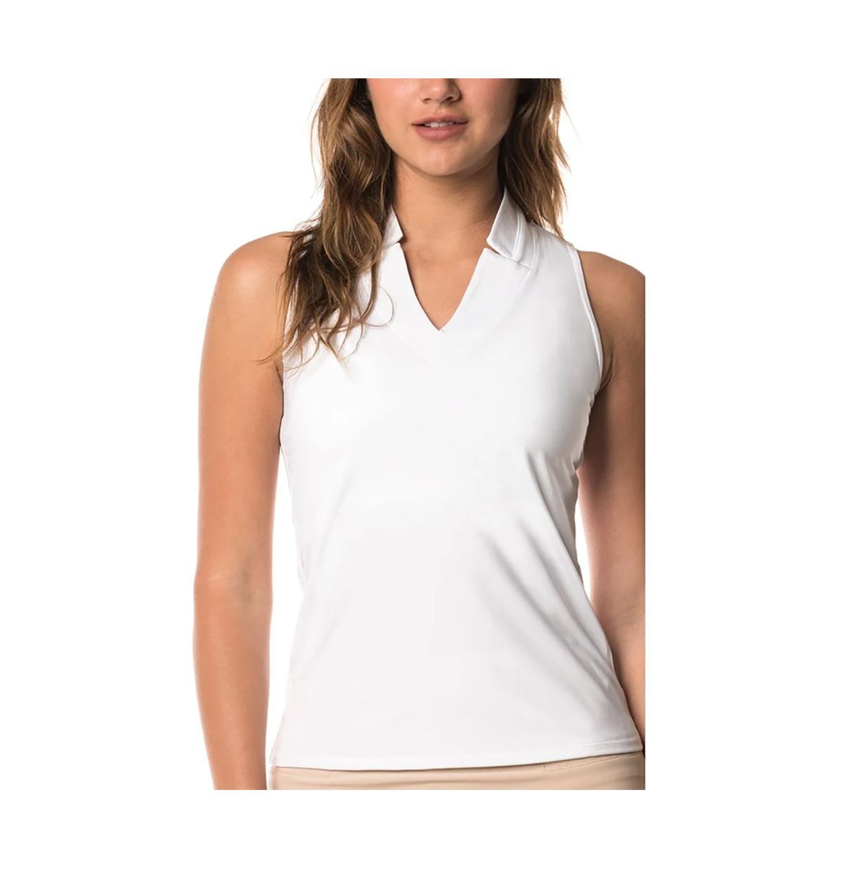 Click here for Lucky in Love Chi Chi Womens Golf Tank Top - White prices