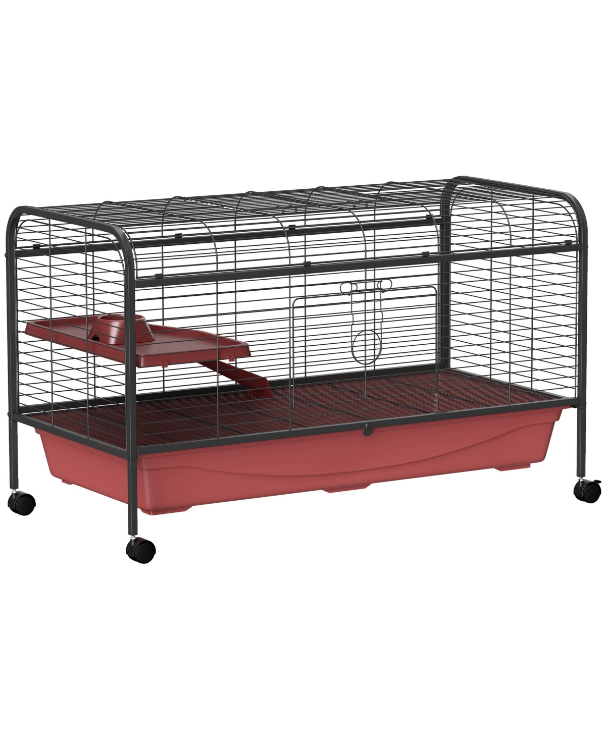 Click here for PawHut 48" L Small Animal Cage Rabbit Hutch w... prices