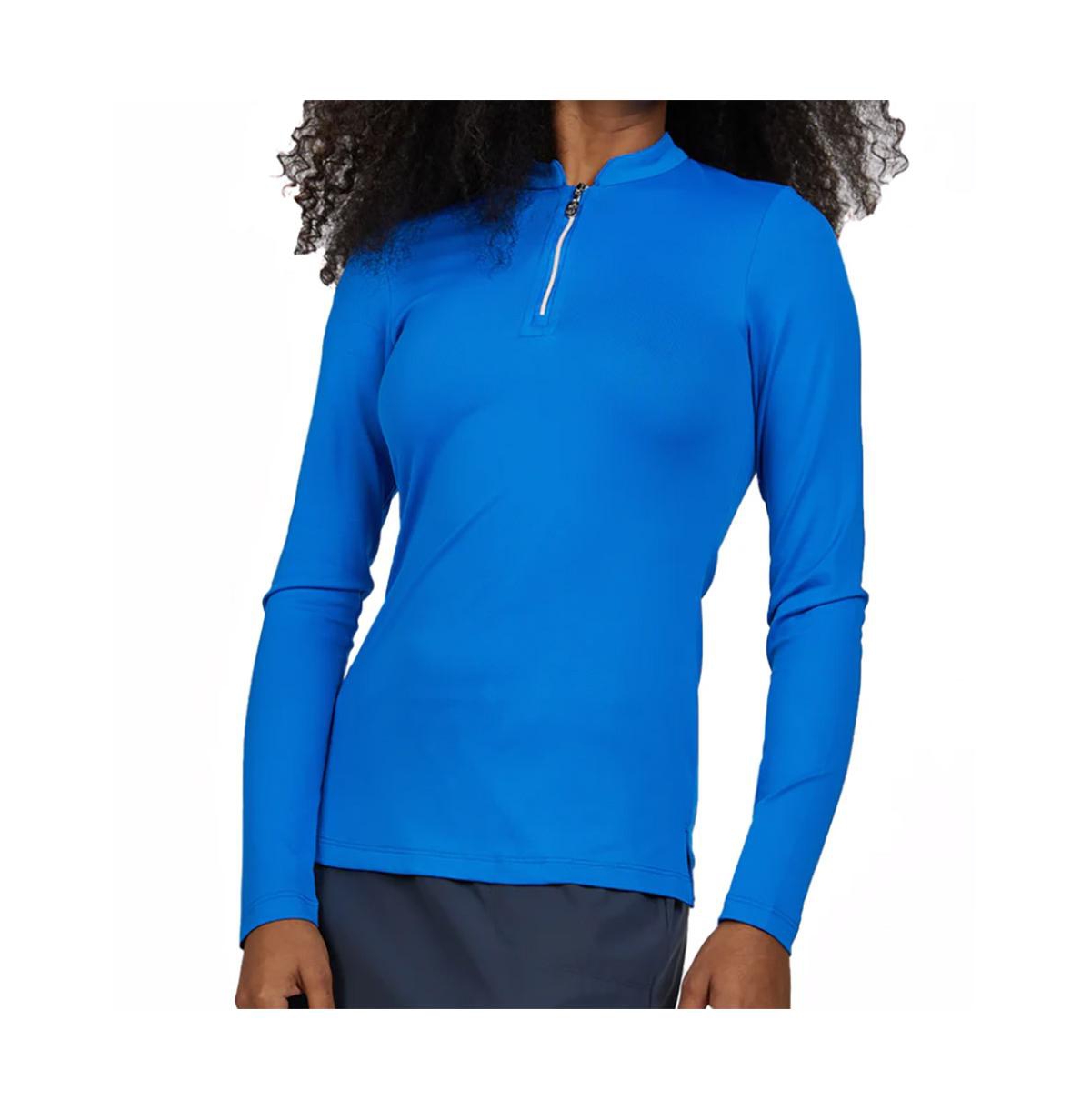 Click here for Sofibella Womens 1/4 Zip Golf Shirt - Ocean prices