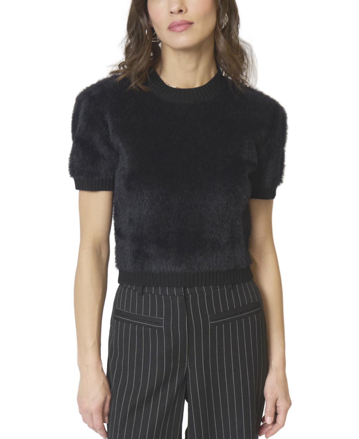 Click here for Central Park West Womens Roman Eyelash Tee With Sh... prices