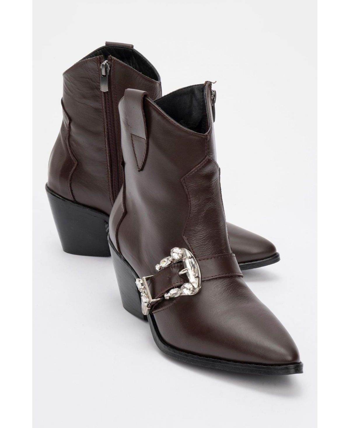 Click here for Forever & Always Shoes Any Leather Buckle Boot (Wo... prices